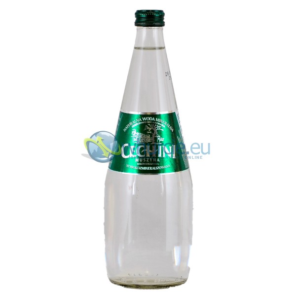 WODA MINERALNA MUSZYNA CECHINI 0,7l paleta 630 butelek szklanych ...