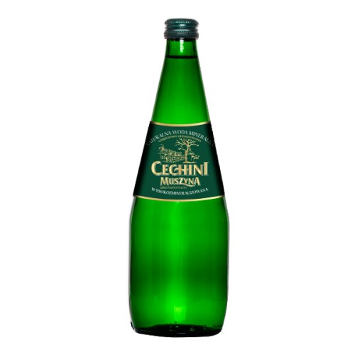 WODA MINERALNA MUSZYNA CECHINI 0,7l paleta 630 butelek szklanych ...